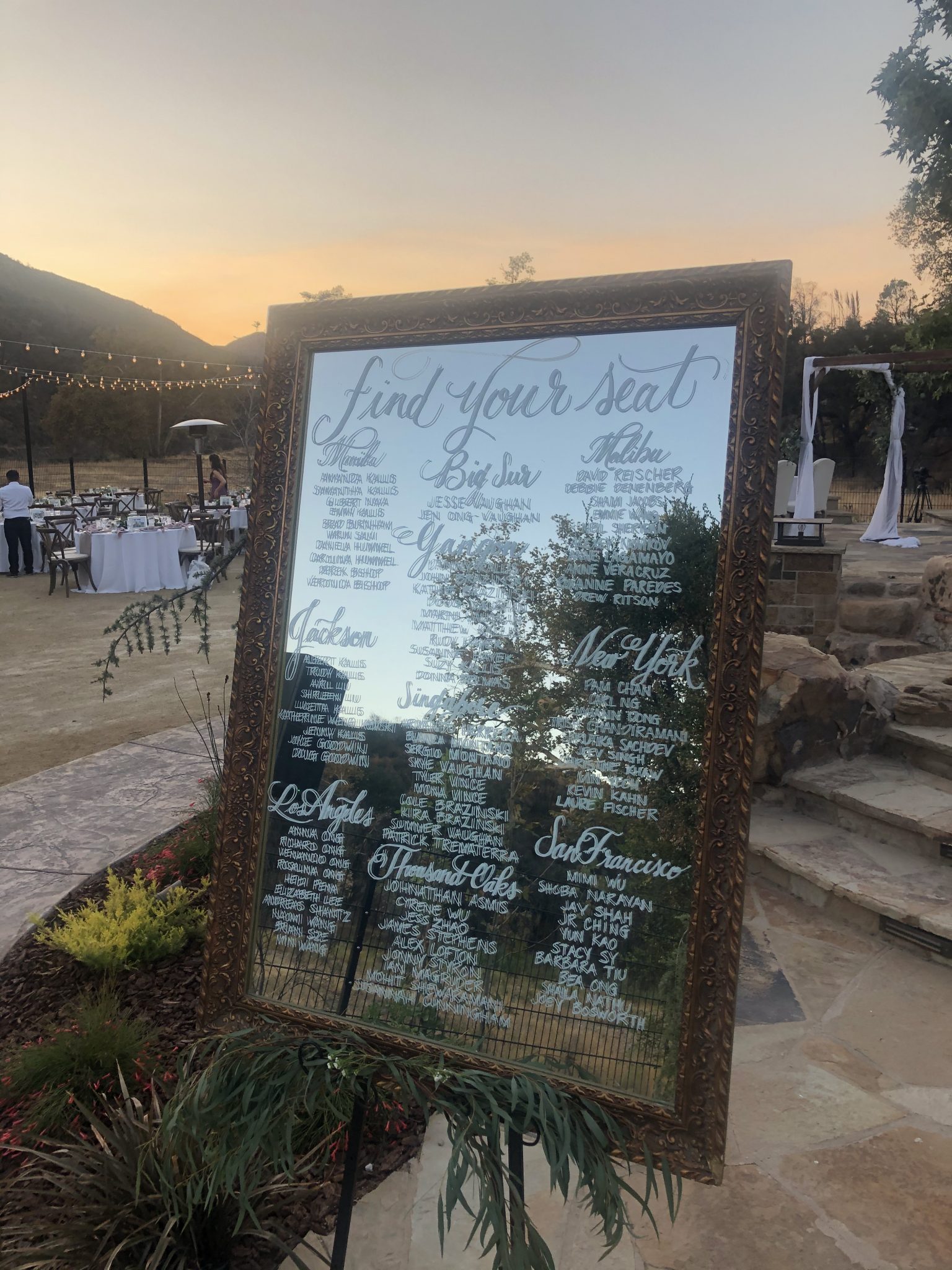 mirror rentals | Kristina Virtue Designs